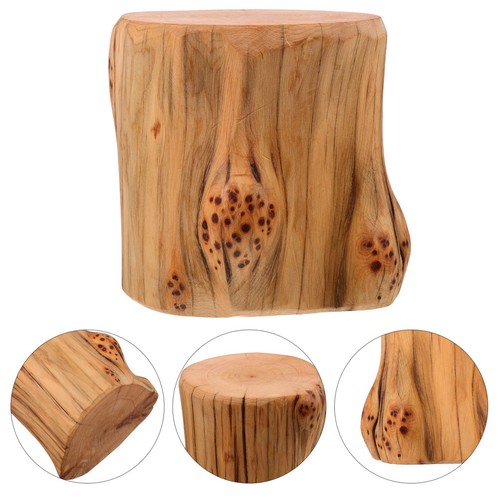 Jewelry Display Base Table Top Sculptures Small Decorative Wood Stump ...