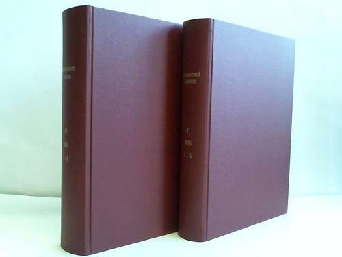 (INFORMS - Redakteur Gerad P. Cachon): Management Science. Journal of ...