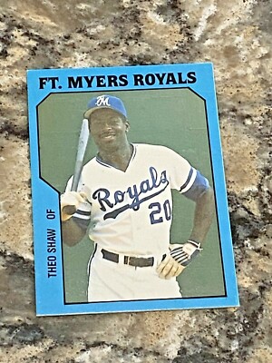1985 TCMA Theo Shaw #968 Fort Myers Royals Minor League Baseball Card ...