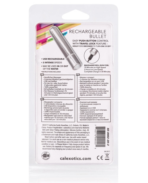 Rechargeable Bullet - Silver | eBay