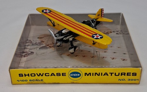 Vintage Curtiss P-6E Hawk Airplane. Showcase Miniatures By Cox #3001 ...