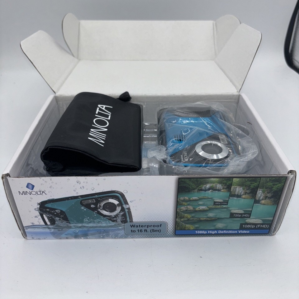 Minolta MN30WP 21MP Full HD 2.8" Touch LCD Screen Waterproof Digital ...