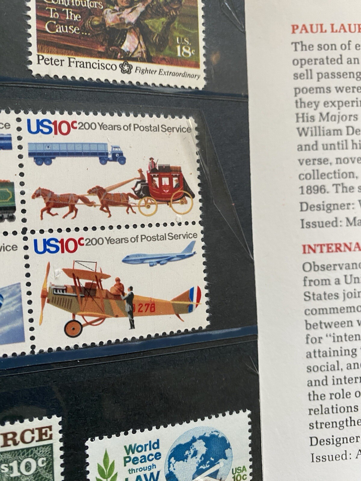 1975 USPS Mint Set of Commemorative Stamps. Never Hinged. | eBay