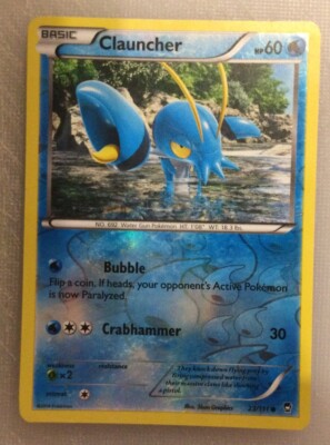 POKEMON CARD Clauncher 23/111 2014 Reverse Holo - XY Furious Fists ...