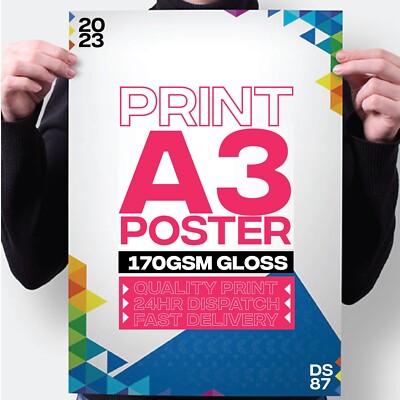 Personalized Poster Paper Print Glossy Photo Custom High Quality 170gsm ...