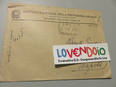 Postal History Ordinary Envelope Shipped 1953 To And From NAPLES ...
