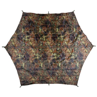 MFH Tarpaulin Tarp Anti Rain Solar Hexagon-Tarp Flecktarn Ca. 340 X 310 ...
