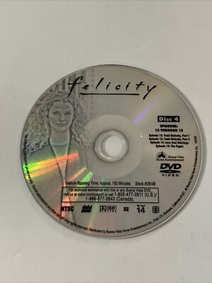 Felicity: Season 1 Disc 4 Replacement DVD | eBay