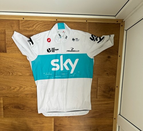 SKY Pinarello Castelli Aero Race Uci mens White cycling jersey size XL ...