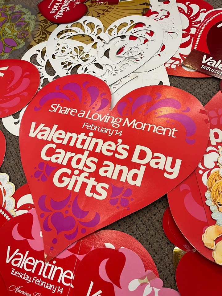HUGE LOT Vintage 70s Hallmark American Greetings Valentines Store ...