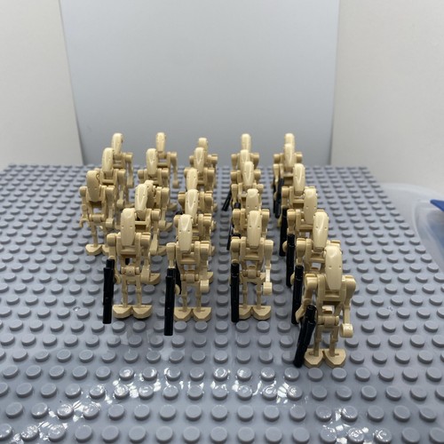 Lego Star Wars 20x Battle Droid Tan Angled & Straight Arm Minifigure ...