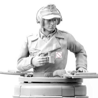 1/16 Resin Figure Model Kit WWII German Tank Commander Unassembled ...