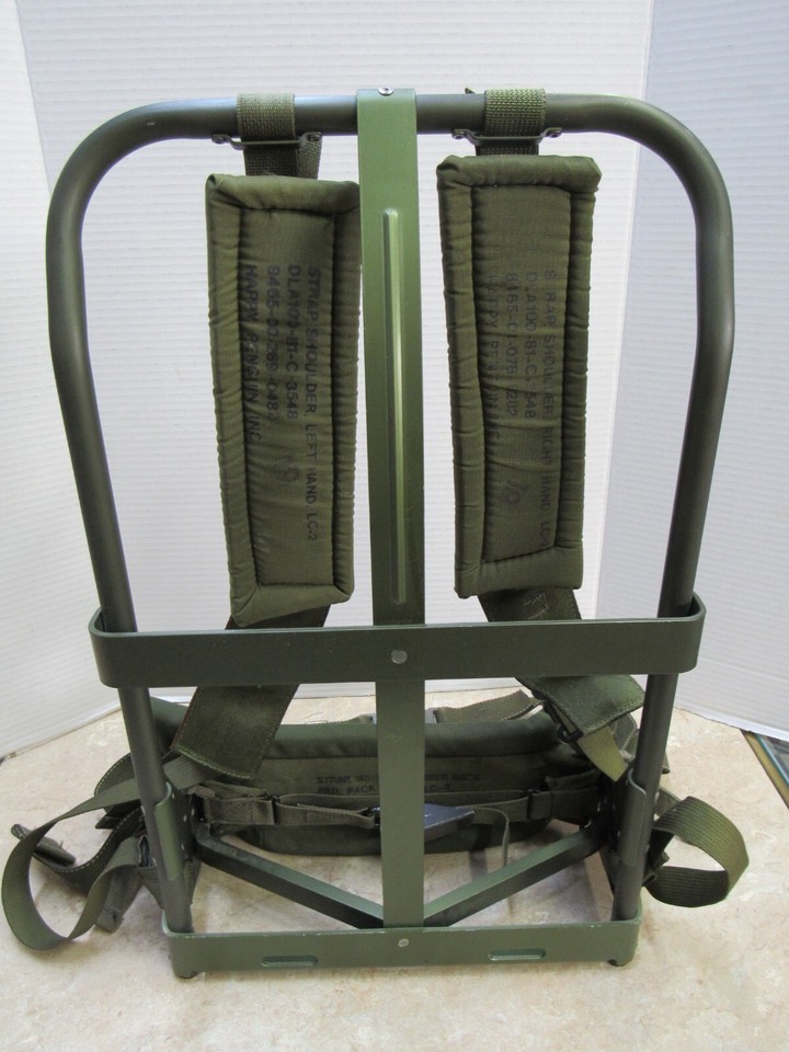 USGI Alice Pack Frame Complete W/ Shoulder Straps Waist Pad COMPLETE LC ...
