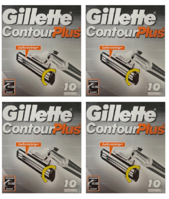 Gillette Contour Plus Razor Blades, 40 Cartridges - FITS ALL ATRA ...