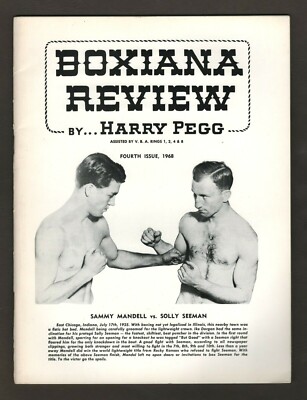 1968 Boxiana Review Magazine Sammy Mandell & Solly Seeman Cover A1282 ...
