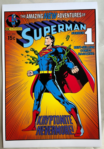 ACTION COMICS #233 COVER PRINT Superman Breaking Chains Neal Adams art ...