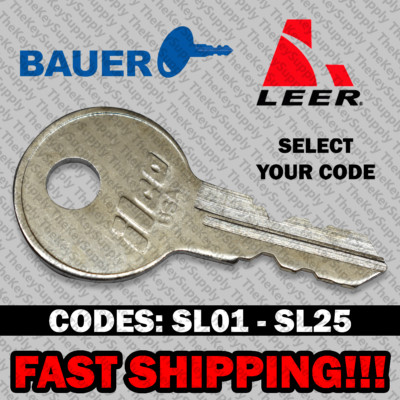 Bauer Leer Truck Cap Tonneau Cover Key Cut to Code SL01-SL25 | eBay