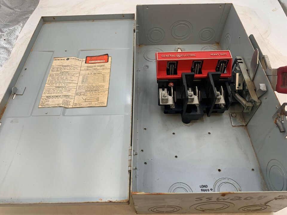 General Electric THN3362 Safety Switch with Enclosure | eBay