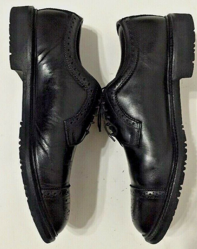 Allen Edmonds Hector Oxford Dress Shoes Cap Toe Brogue Black Leather ...