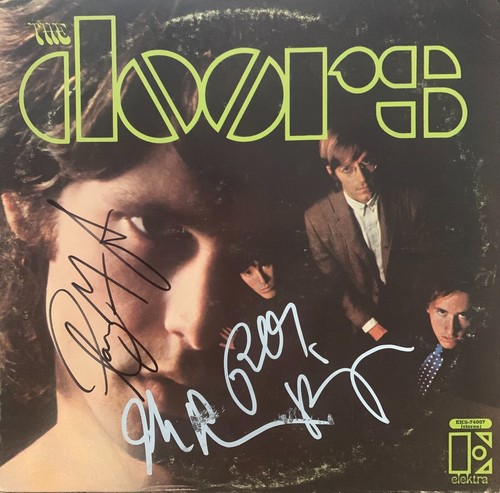 THE DOORS SIGNED Ray Manzarek, Robby Krieger, John Densmore Autograph ...