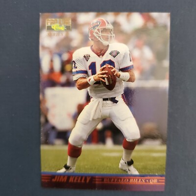 1995 - CLASSIC PRO LINE II "JIM KELLY" FOOTBALL CARD #1 PACK FRESH ...