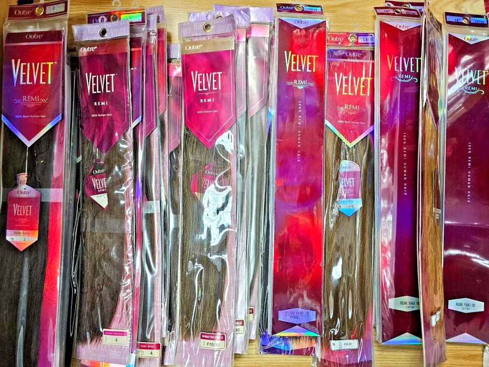 Outre VELVET 100% REMI YAKI HUMAN HAIR EXTENSION 16" ~ 18" | eBay