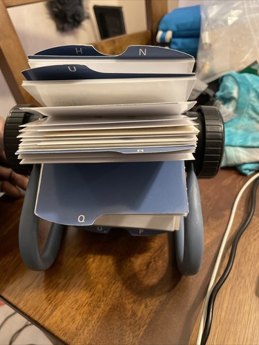 Rolodex Open Rotary Card File 2 1/2 inch x 4 Cards with plastic sleeves ...