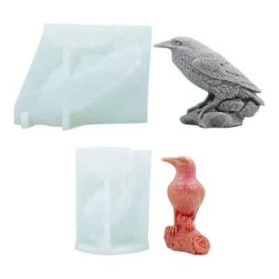 Halloween Silicone Mould Crow Molds Decorative Baking Molds Clay Molds ...