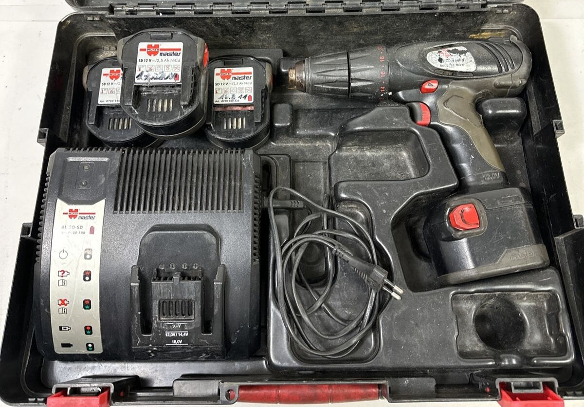 Würth master BS 12-A solid, BS12-A Akkuschrauber Akkubohrschrauber ...