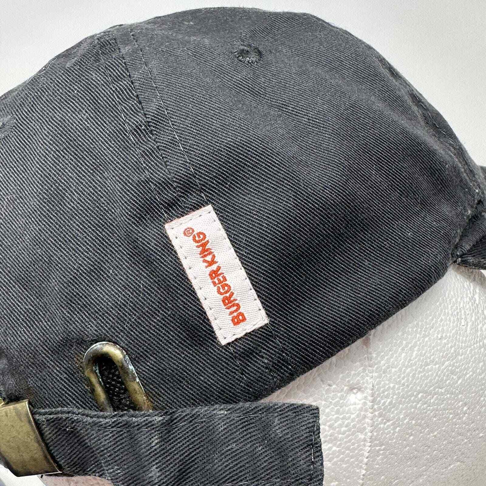 Burger King Hat Work Wear Logo Black Adjustable Emplo… - Gem