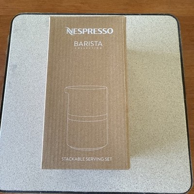 NEW Nespresso Stackable Serving Set ~ in Box, Barista Collection | eBay