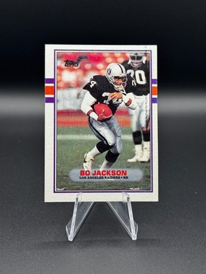 1989 Topps Bo Jackson #269 ERROR CUT Raiders RARE | eBay