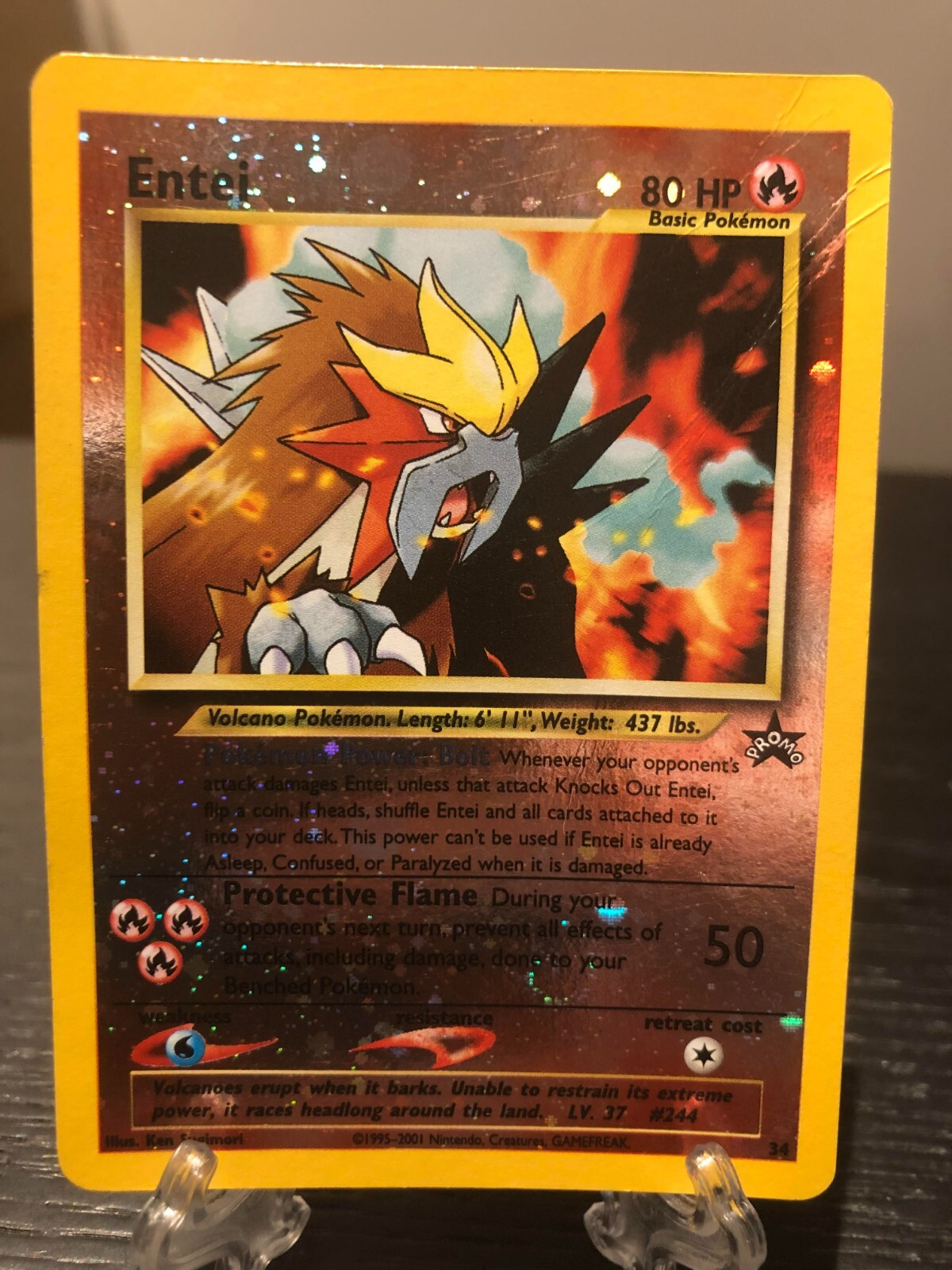 ENTEI # 34 Black Star Promo Holo WOTC Pokemon Card HP | eBay
