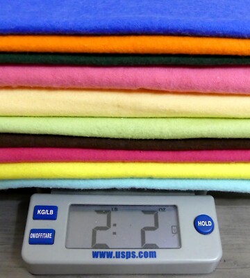 SOLID FLANNEL COTTON FABRIC BUNDLE - 2.2 lbs Mixed Yardage Remnants 5 to 6 yards | eBay