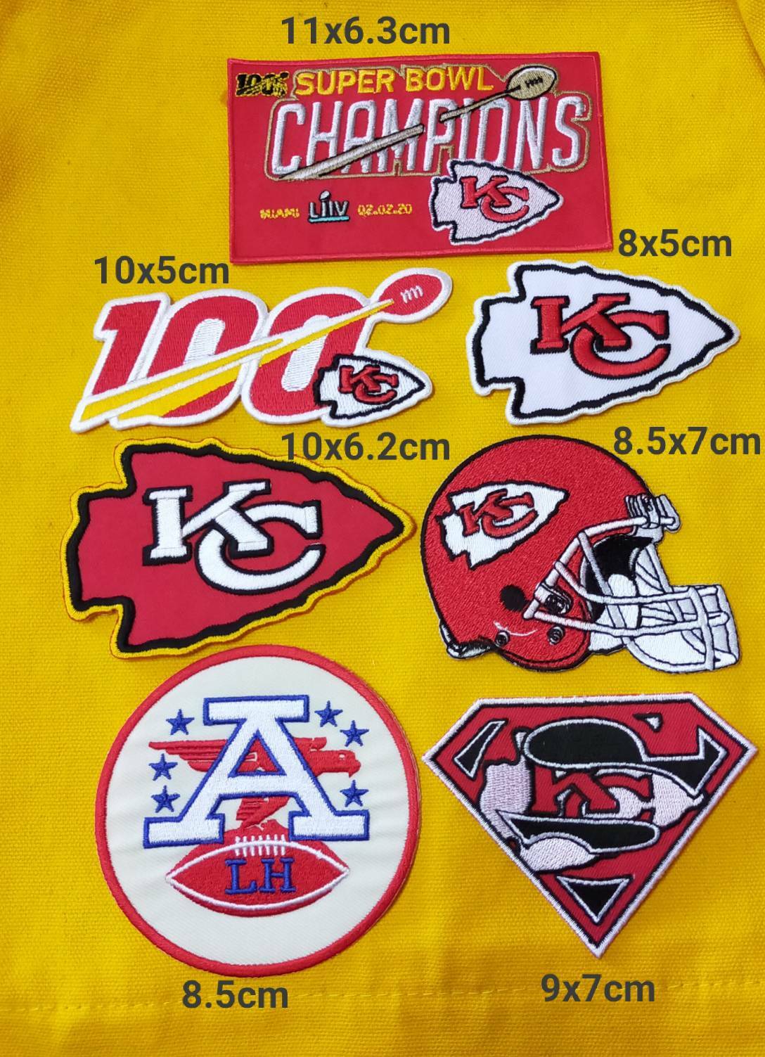 NFL Kansas City Chiefs Logo Patch sport Embroidery ,Iron ,Sewing on ...