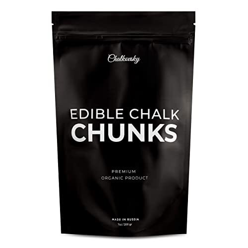 Chalkovsky Edible Chalk -Natural,Crunchy Belgorod Chalk Chunks ...
