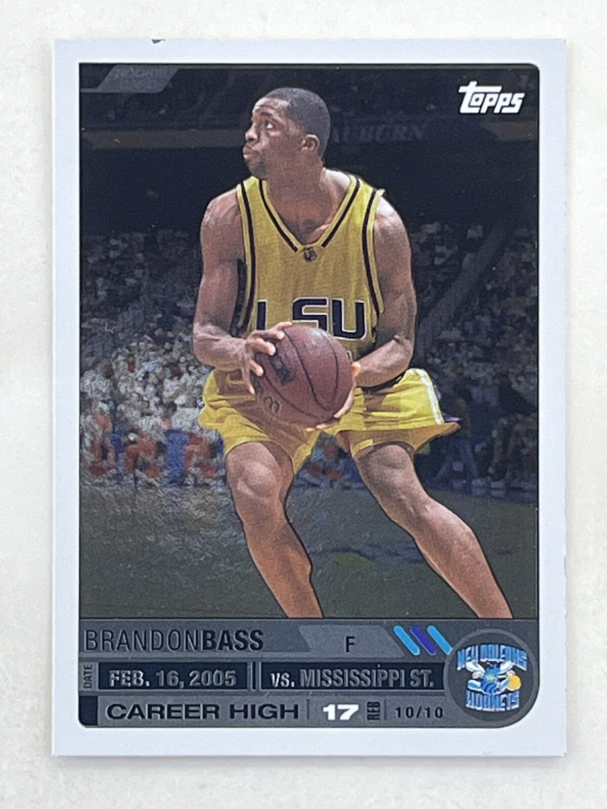 Brandon Bass 2005-06 Topps Big Game RC /529 #133 Sports LSU Fighting ...