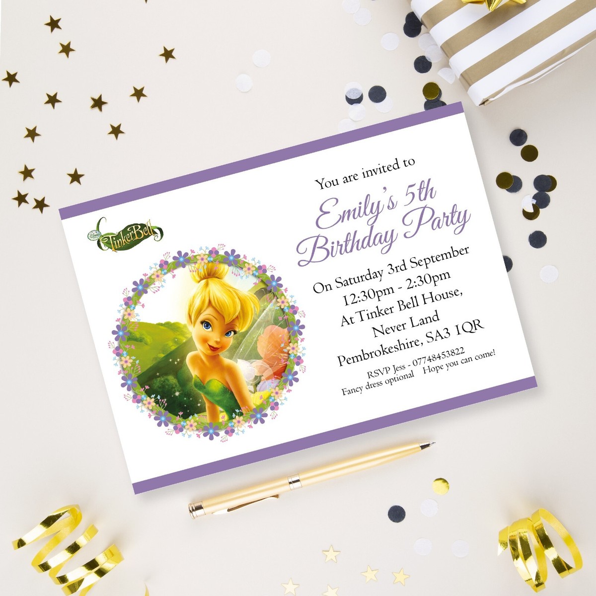 Tinkerbell 1st Birthday Invitations Templates Guilliana's 1st Birthday