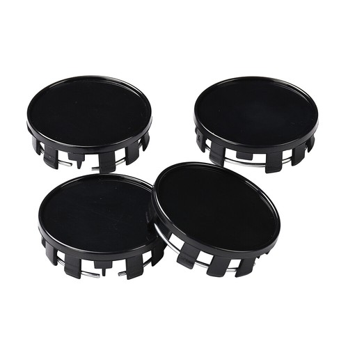 54mm Dia 10 Clips Wheel Tyre Center Hub Caps Cover for Car Black - Pack ...
