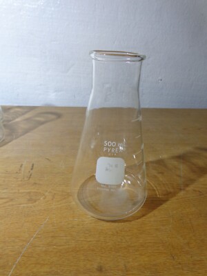 Pyrex 500 ml FLASK NO 5100 Stopper no 10 Wide mouth | eBay