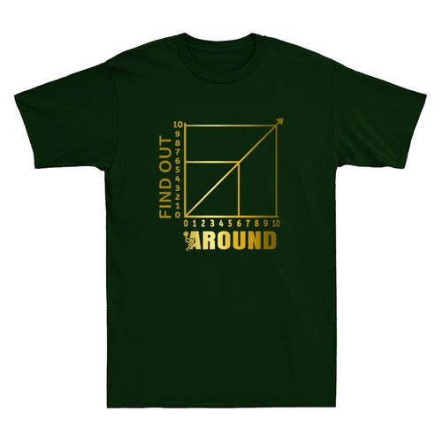 Funk Around And Find Out Funny Graph Chart Joke Math Meme Vintage Men's ...