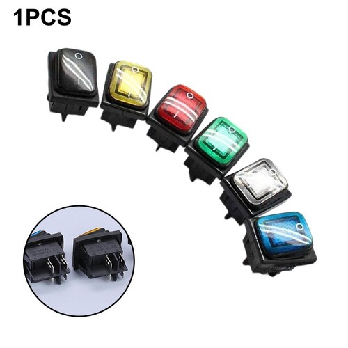 Waterproof Reset Switch 16A 250VAC DPST with Quick Connect Spade ...