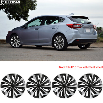 For Subaru Impreza 16" Hubcaps Wheel Cover Snap On Hub Cap R16 Steel ...