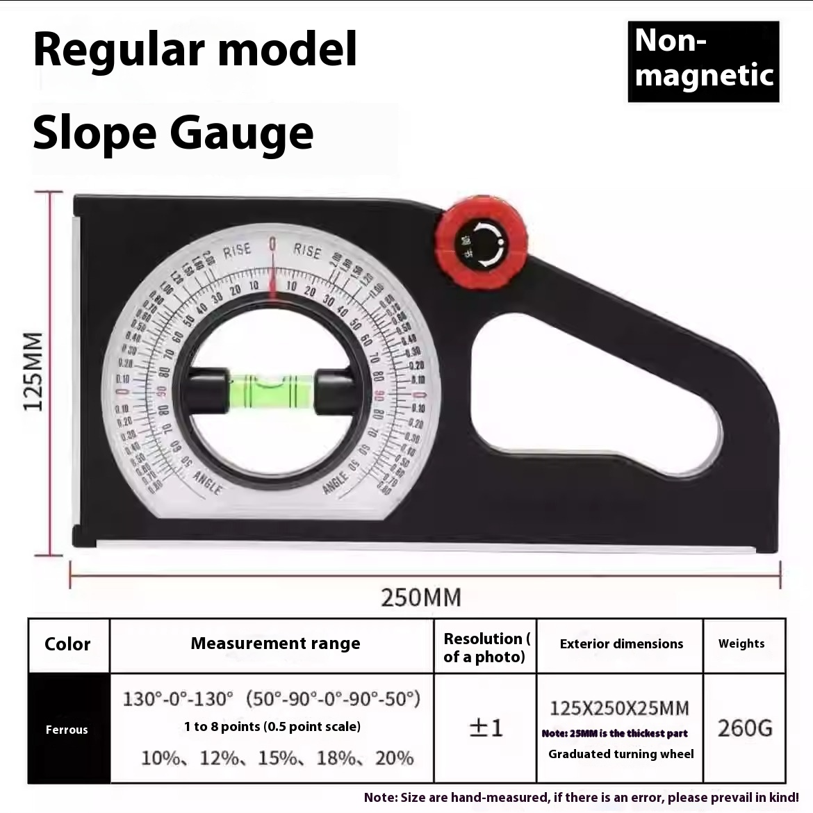 Magnetic Dial Gauge Angle Finder Inclinometer Protractor Clinometer ...