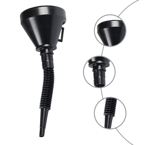 2 Pcs Oil Funnel Set Plastic Funnels for Gas and with Flexible Hose ...