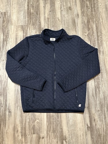 MARINE LAYER Corbet Mens Full Zip Quilted Jacket Navy - size Large EUC ...