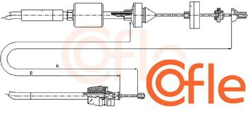 Cofle 92.10.2843 cable para accionamiento de embrague cable de embrague ...