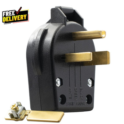 NEMA 6-30P/6-50P Heavy Duty Angle Power Plug 30/50A 250V 3-Prong UL ...