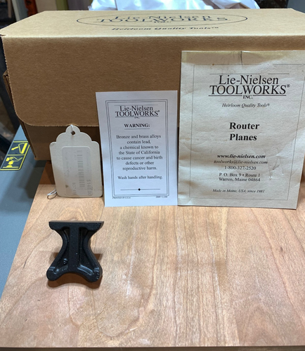 LIE-NIELSEN Large Router Plane L-N 71, with box, papers, excellent ...