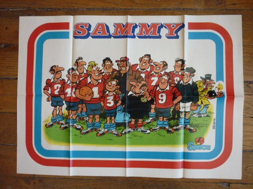 POSTER / BERCK / SAMMY / supplement spirou 2183 / 1980 / BUGATTI ROYAL ...